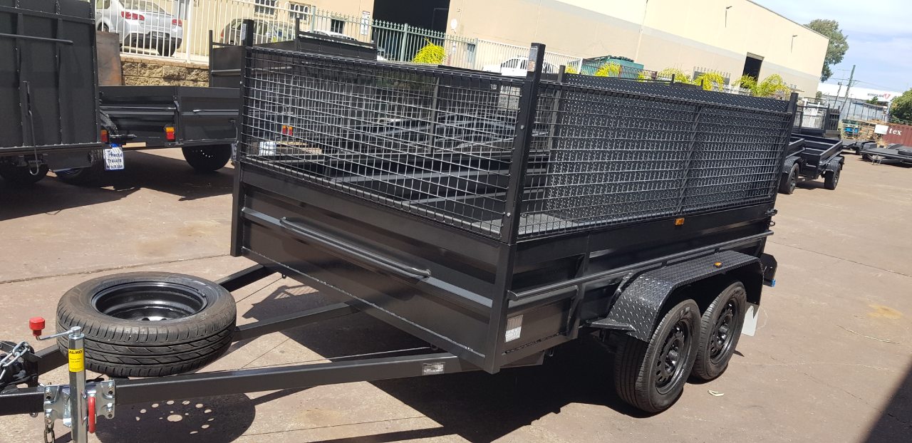 10x6 Tandem Box Trailer with Ramp 1200mm high Multi Usage - Mechid Trailers