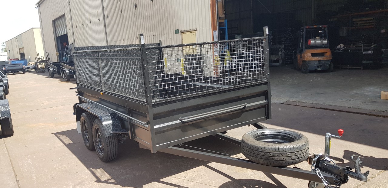 10x6 Tandem Box Trailer with Ramp 1200mm high Multi Usage - Mechid Trailers
