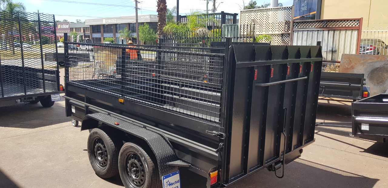 10x6 Tandem Box Trailer with Ramp 1200mm high Multi Usage - Mechid Trailers